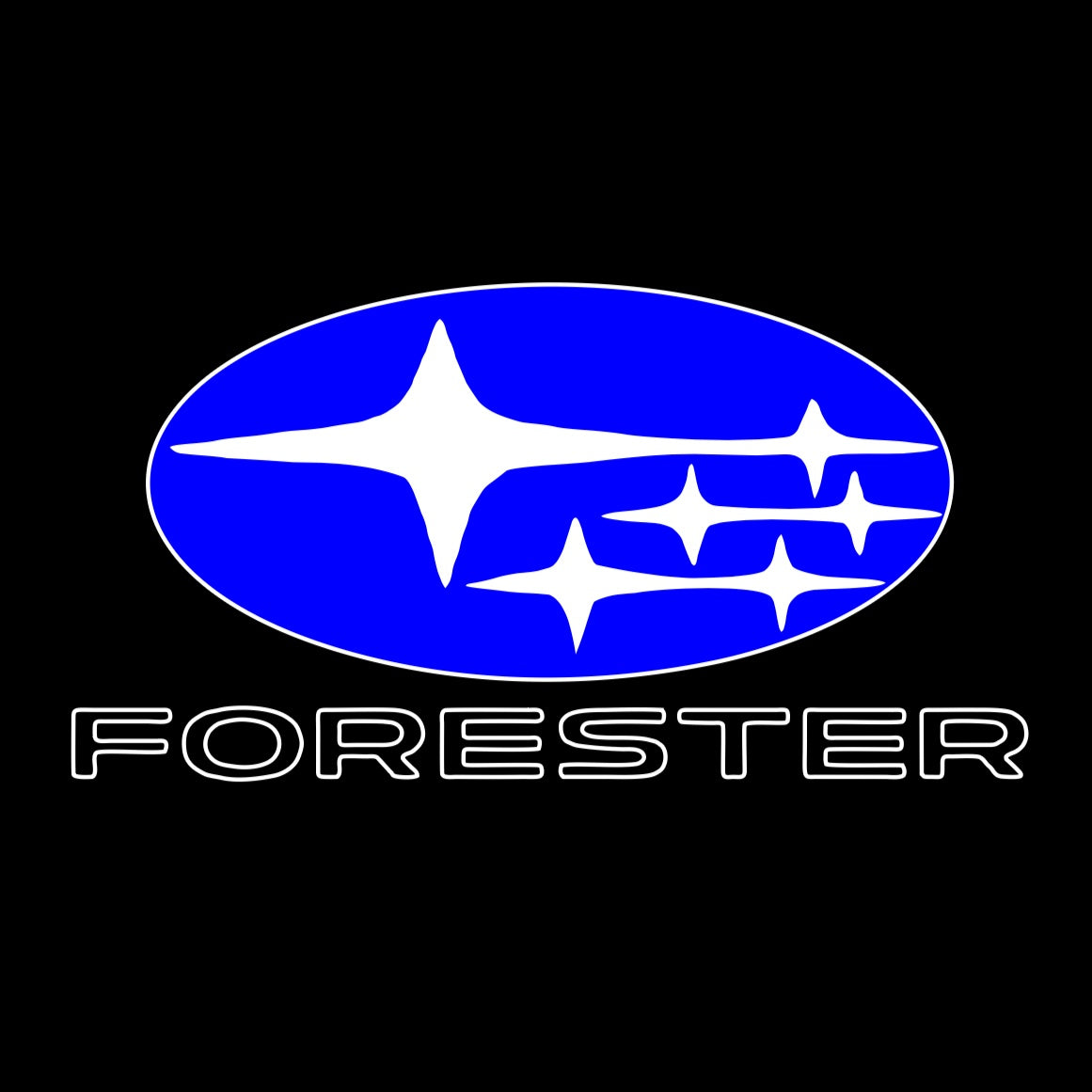 SUBARU Forester LOGO PROJECROTR LIGHTS (quantity 1 = 1 sets/2 door lig ...