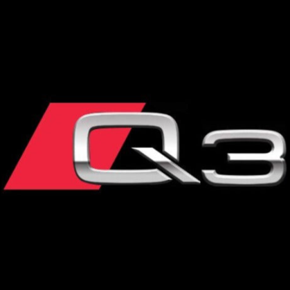 AUDI Q3 LOGO PROJECTOT LIGHTS Nr.80 (quantity 1 = 2 Logo Films /2 door ...