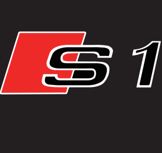 AUDI S1 LOGO PROJECTOT LIGHTS Nr.19 (quantity 1 = 2 Logo Films /2 door