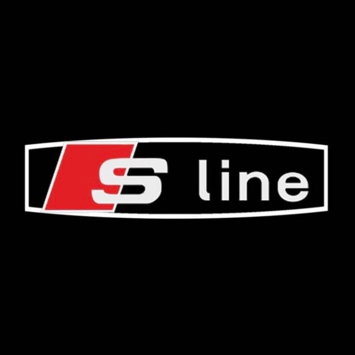 AUDI S LINE LOGO PROJECTOT LIGHTS Nr.99 (quantity 1 = 2 Logo Films /2 ...