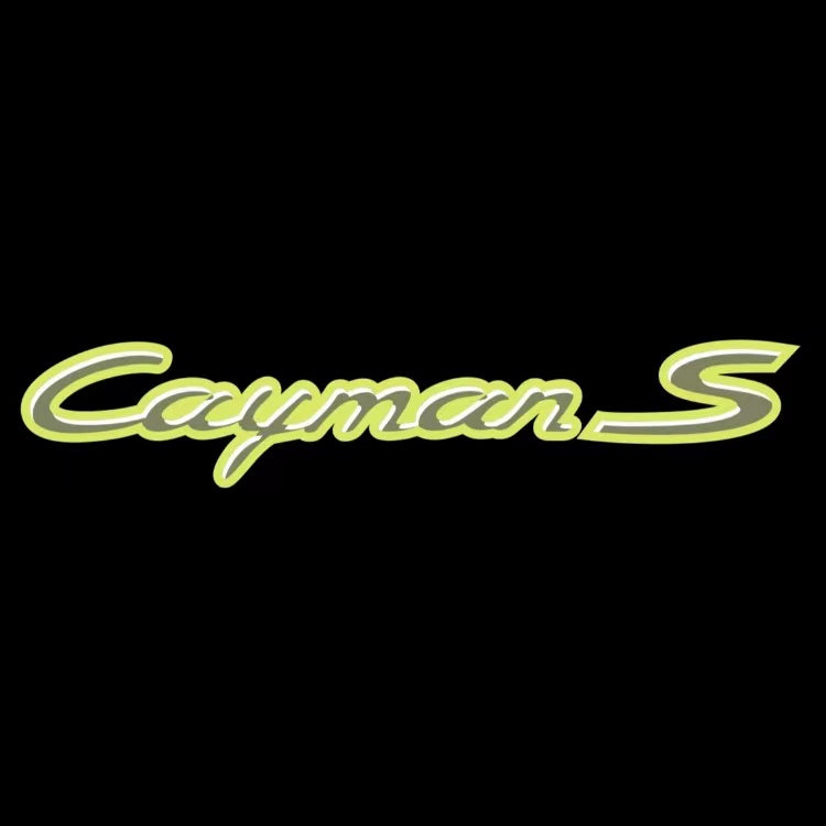 PORSCHE Cayman LOGO PROJECTOT LIGHTS Nr.8013 (quantity 1 = 2 Logo Film ...