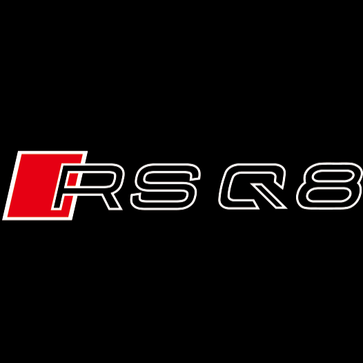 AUDI RSQ8 LOGO PROJECTOT LIGHTS Nr.609 (quantity 1 = 2 Logo Films /2 d ...
