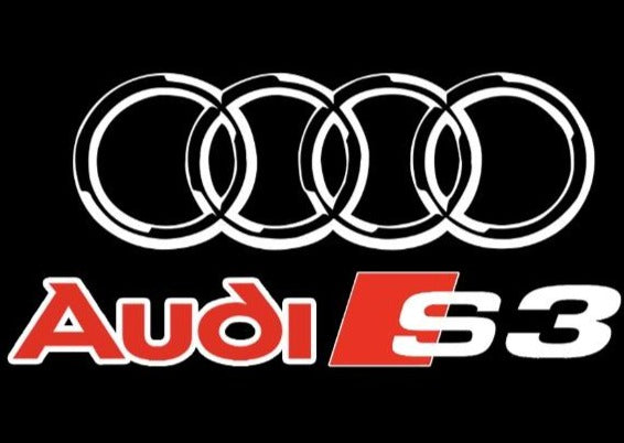 AUDI S3 LOGO PROJECTOT LIGHTS Nr.33 (quantity 1 = 2 Logo Films /2 door ...