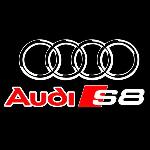 AUDI S8 LOGO PROJECTOT LIGHTS Nr.38 (quantity 1 = 2 Logo Films /2 door ...