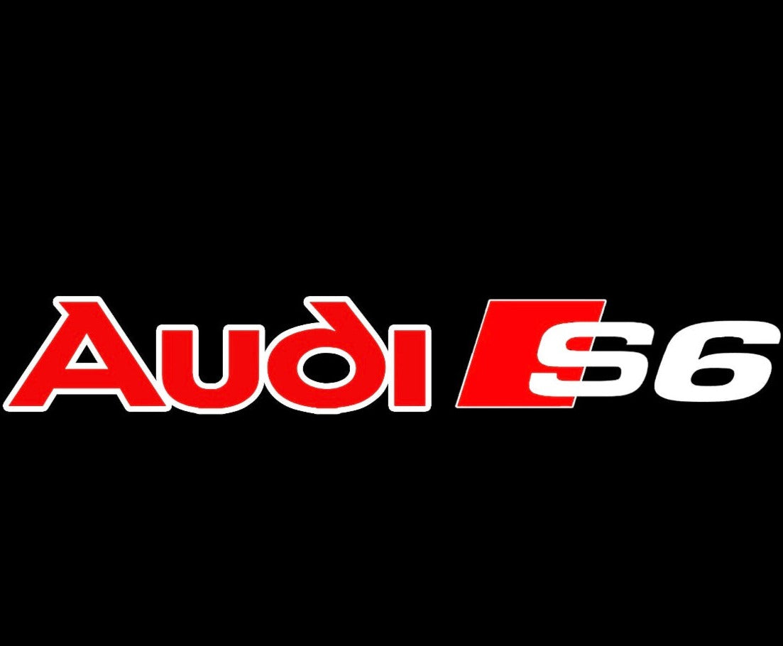 AUDI S6 LOGO PROJECTOT LIGHTS Nr.92 (quantity 1 = 2 Logo Films /2 door ...