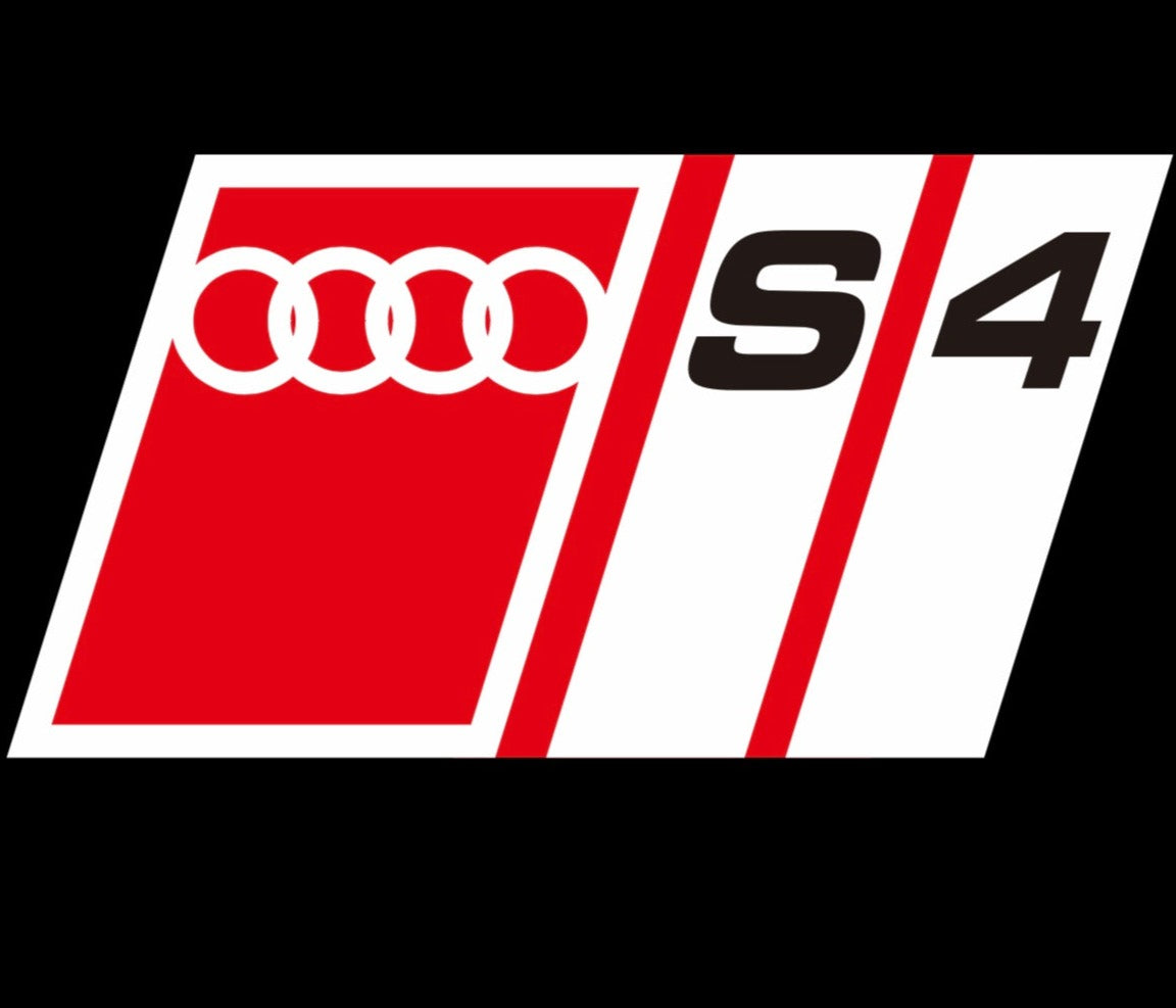 AUDI S4 LOGO PROJECTOT LIGHTS Nr.151 (quantity 1 = 2 Logo Films /2 doo ...