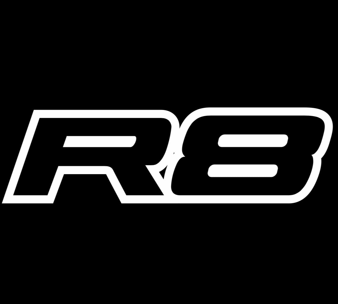 AUDI R8 LOGO PROJECTOT LIGHTS Nr.123 (quantity 1 = 2 Logo Films /2 doo ...