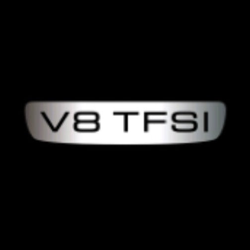 AUDI V8 TFSI LOGO PROJECTOT LIGHTS Nr.106 (quantity 1 = 2 Logo Films ...