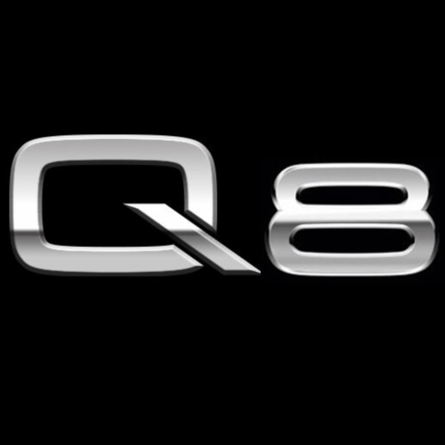 AUDI Q8 LOGO PROJECTOT LIGHTS Nr.102 (quantity 1 = 2 Logo Films /2 doo ...