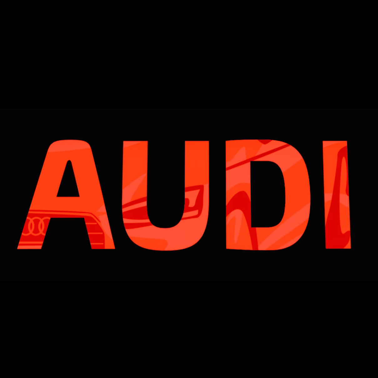 AUDI Original LOGO PROJECTOT LIGHTS Nr.012 (quantity 1 = 2 Logo Films ...