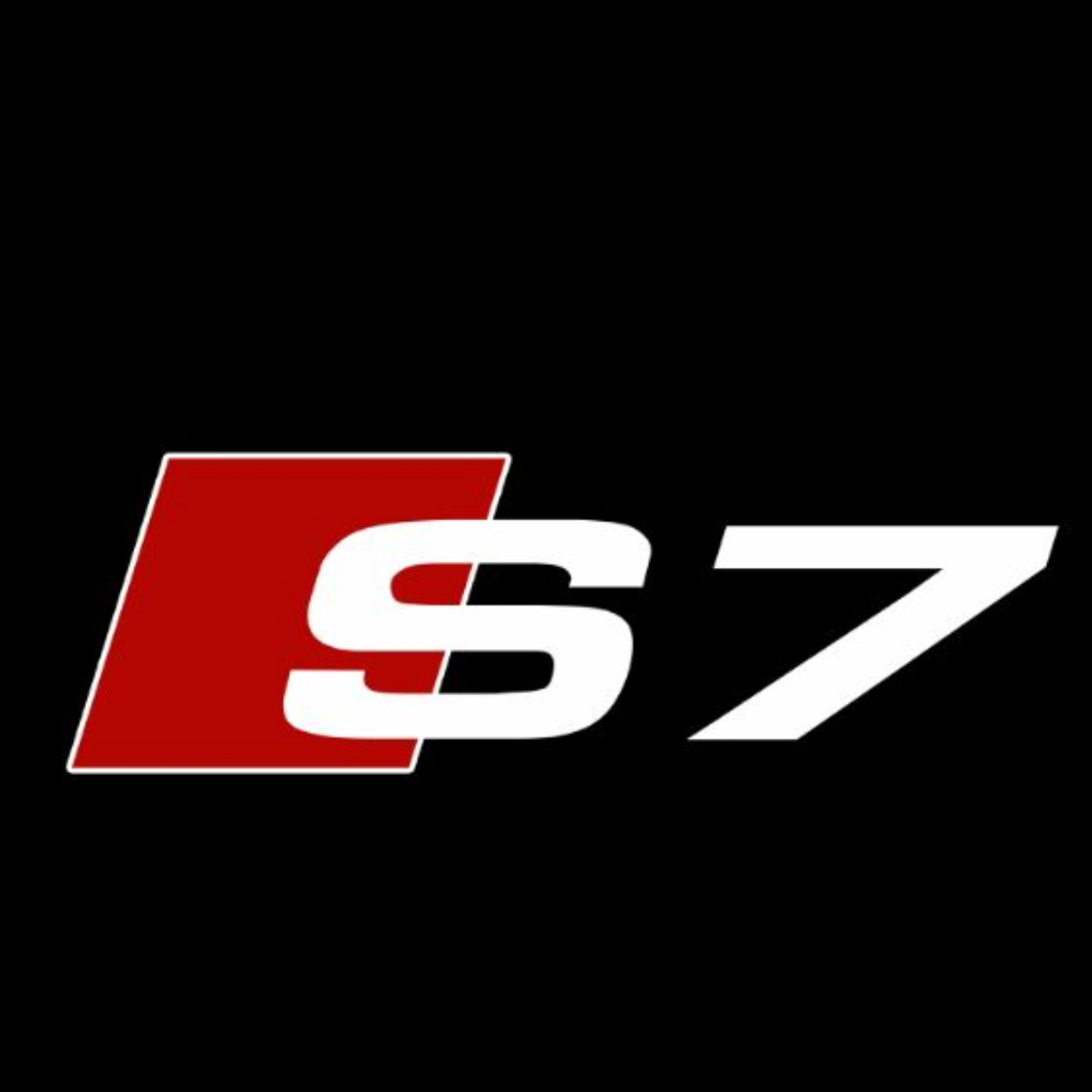 AUDI S7 LOGO PROJECTOT LIGHTS Nr.28 (quantity 1 = 2 Logo Films /2 door ...