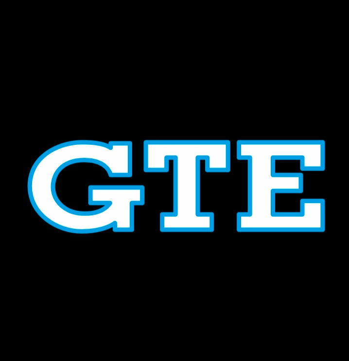 Volkswagen Door lights GTE Logo Nr. 096 (quantity 1 = 2 Logo Films /2 ...