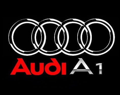 AUDI A1 LOGO PROJECTOT LIGHTS Nr.125 (quantity 1 = 2 Logo Films /2 doo ...