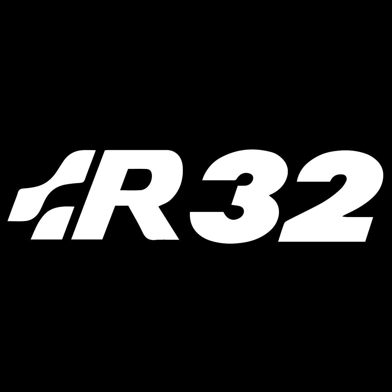 Volkswagen Door lights R32 Logo Nr. 302 ( quantity 1 = 2 logo film / 2 ...