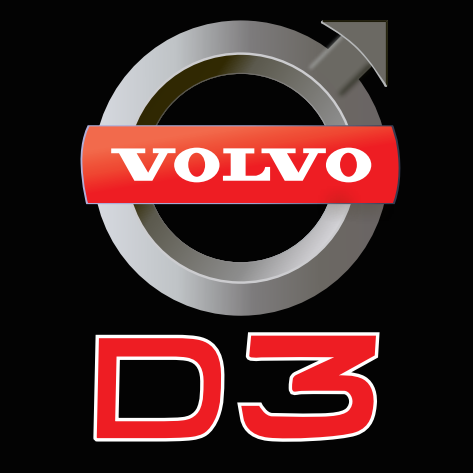 Volvo D3 LOGO PROJECROTR LIGHTS Nr.27 (quantity 1 = 2 Logo Film / 2 do ...
